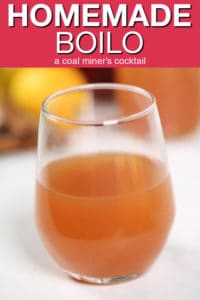 Apple Cranberry Boilo Cocktail - a coal miner cocktail | It Is a Keeper