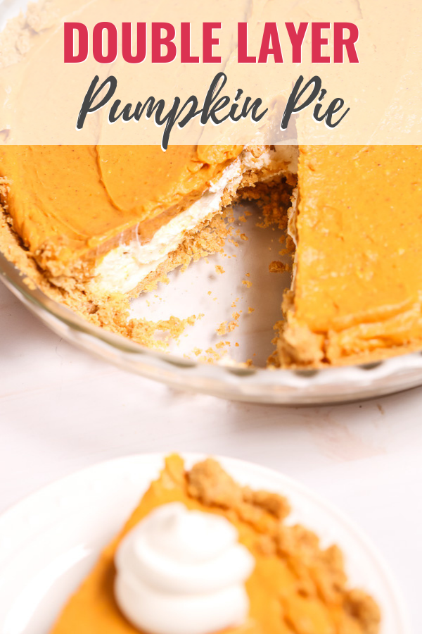 Double Layer Pumpkin Pie {No Bake} | It Is a Keeper