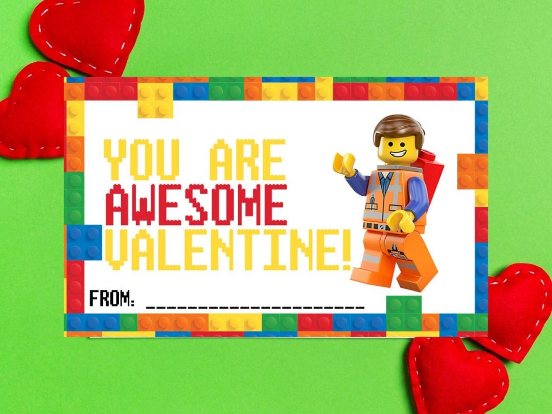 LEGO Valentines {Free Printable to Use} | It Is a Keeper