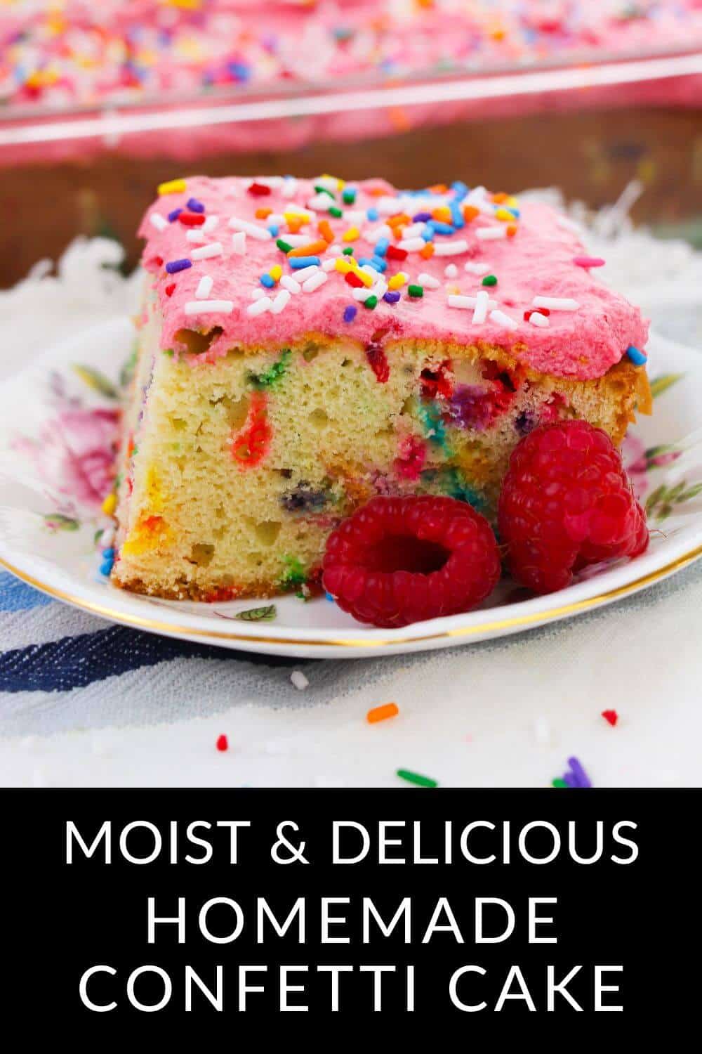 Homemade Confetti Cake - It Is a Keeper