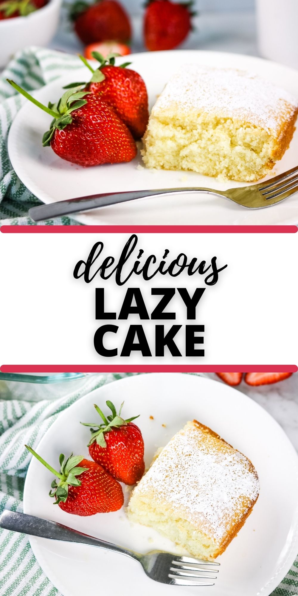Lazy Cake {Easy Vanilla Cake} - It Is a Keeper