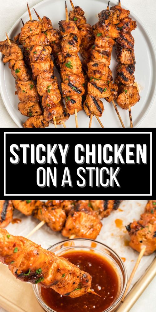 Grilled Sticky Chicken on a Stick | It Is a Keeper