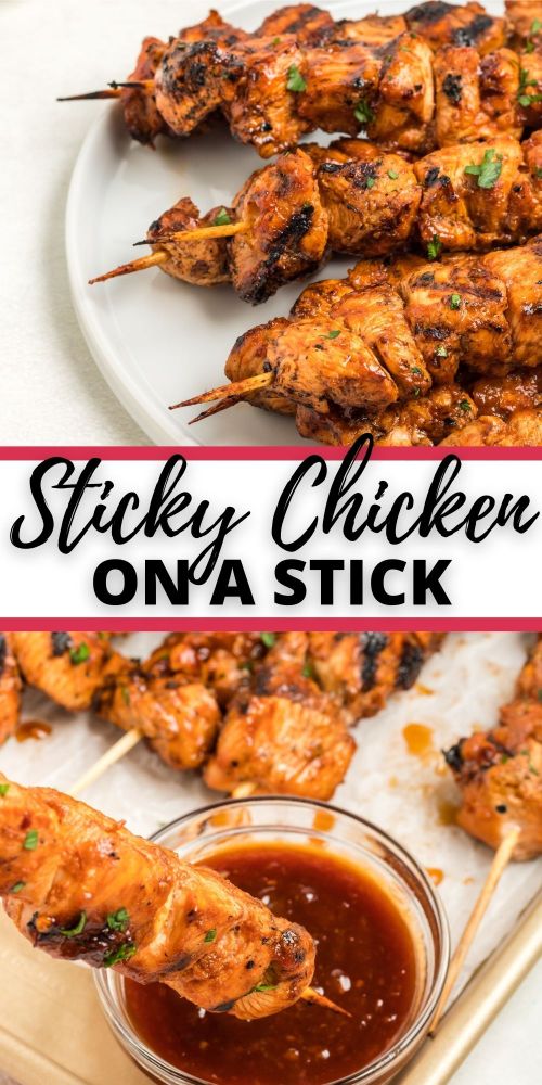 Grilled Sticky Chicken on a Stick | It Is a Keeper