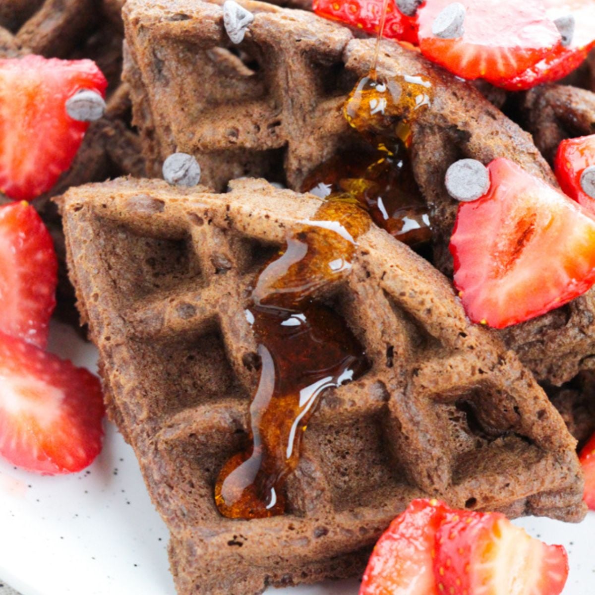 Chocolate Cake Waffles - It Is a Keeper