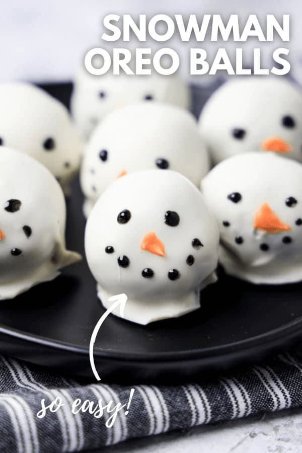 Snowman Oreo Balls - It Is a Keeper