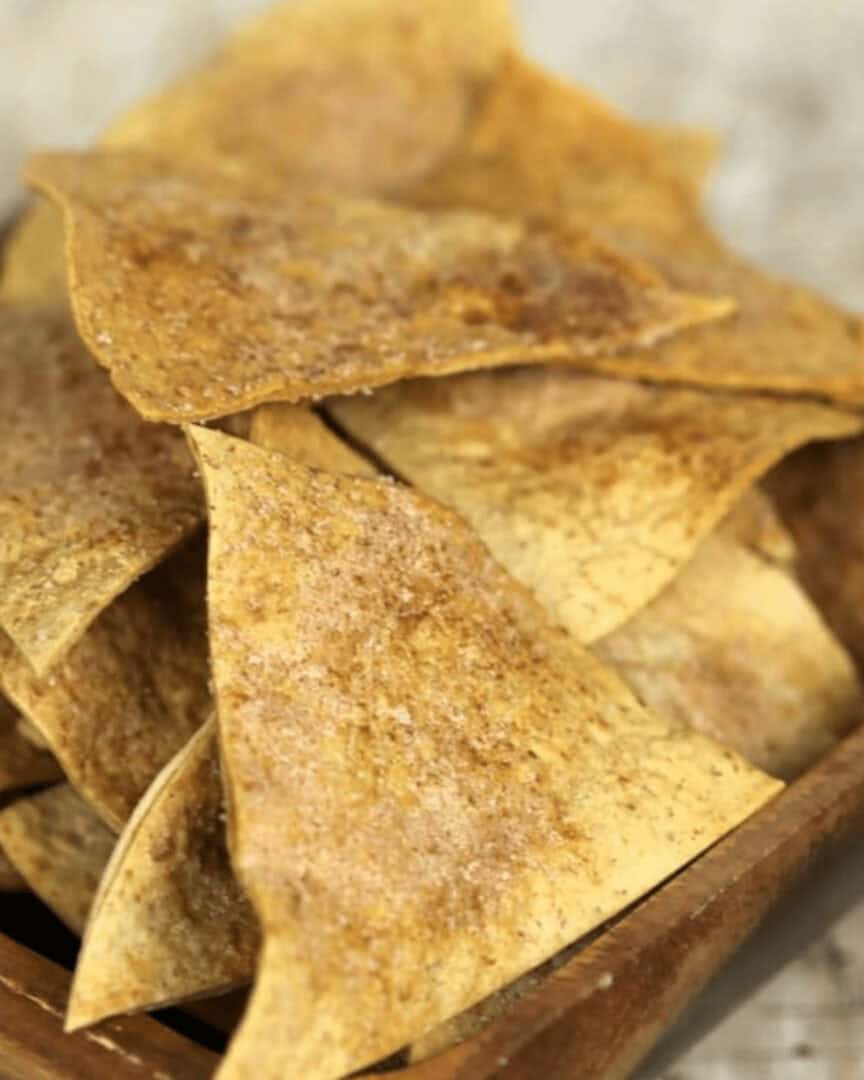 Churro Chips (Cinnamon Tortilla Chips) - It Is a Keeper