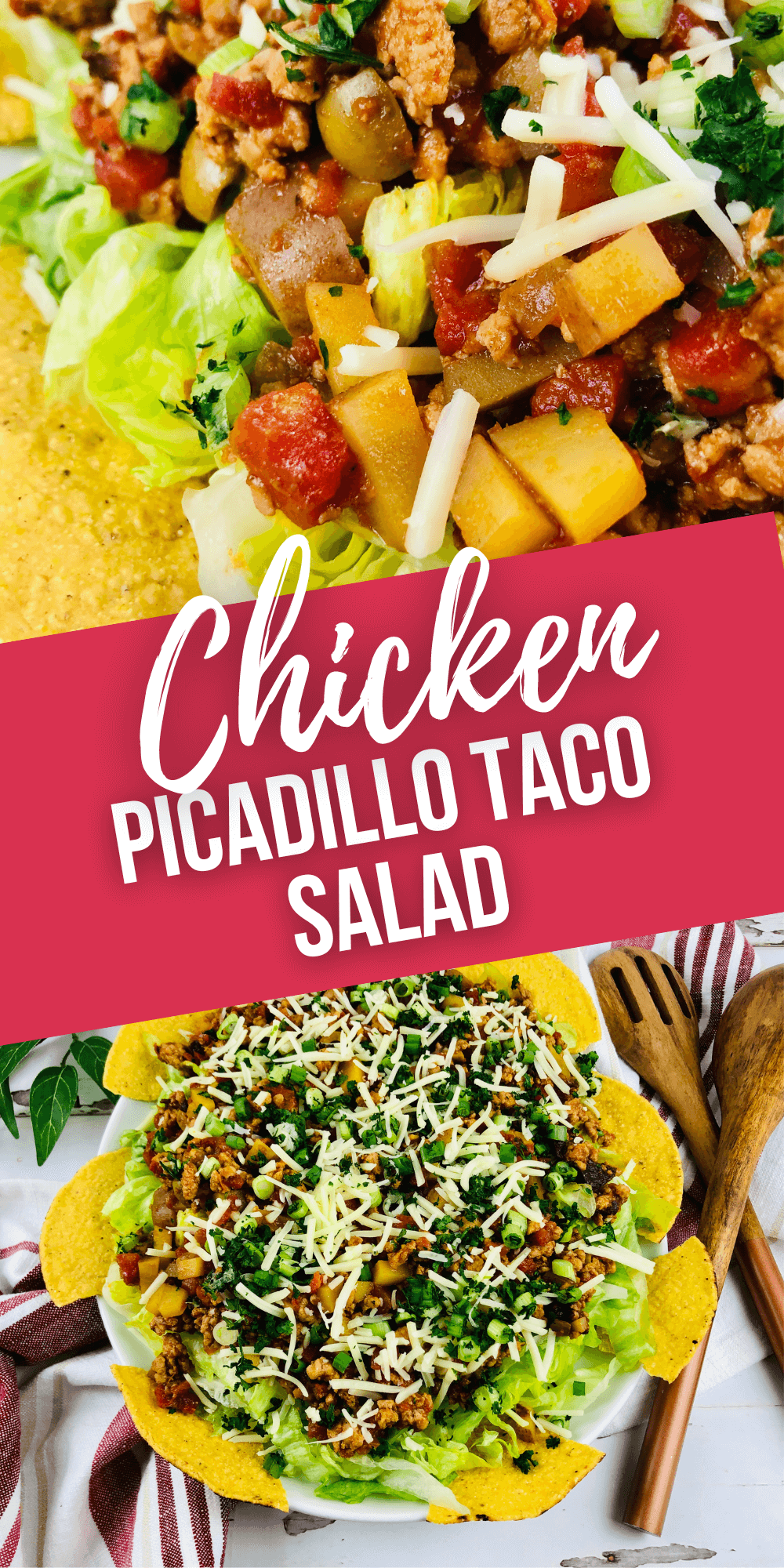 Chicken Picadillo Taco Salad - It Is a Keeper