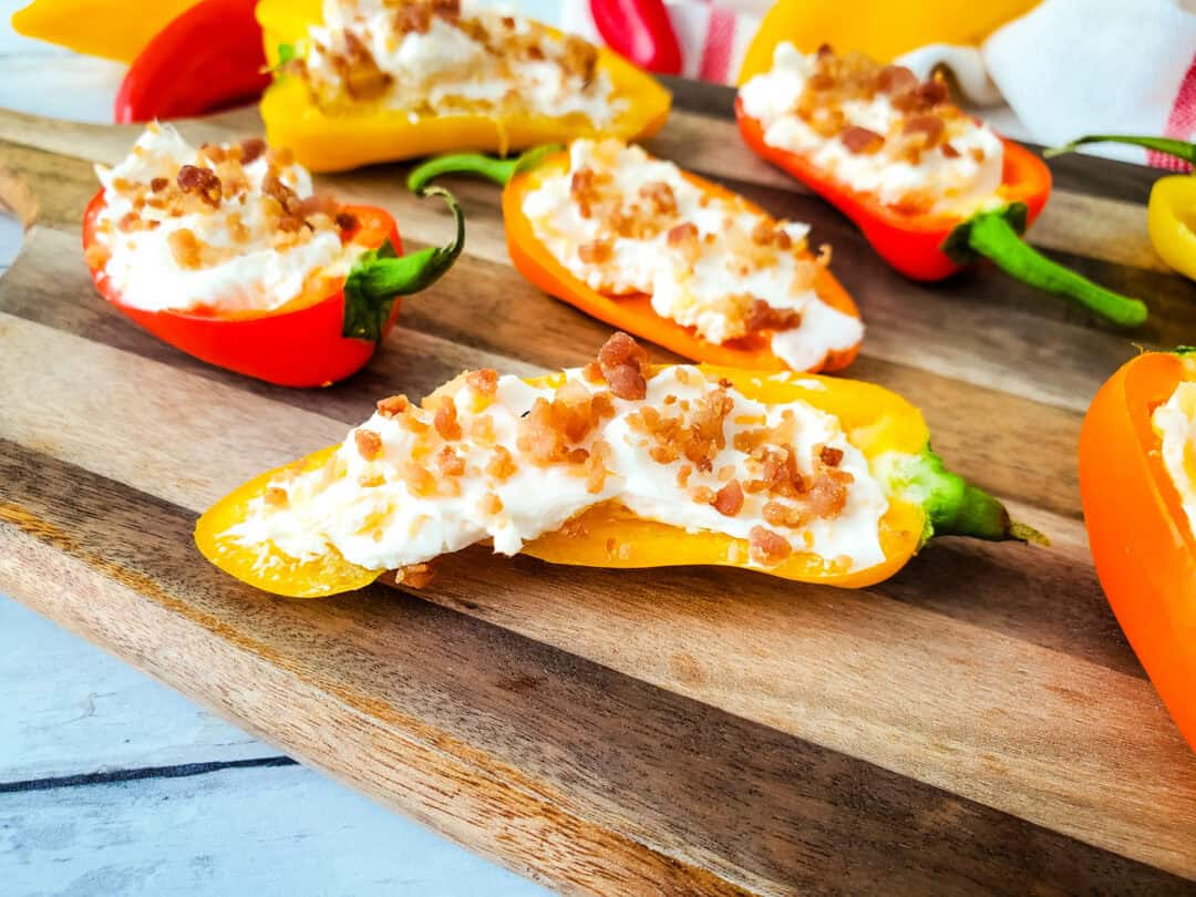 Bacon Cream Cheese Stuffed Mini Peppers - It Is a Keeper