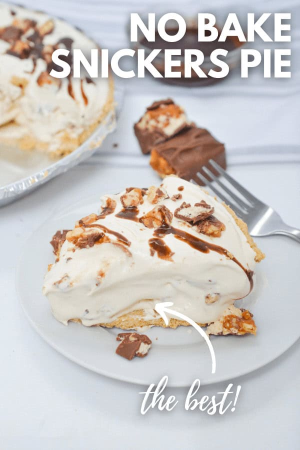 No Bake Snickers Pie - It Is a Keeper