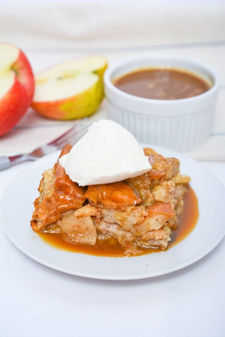 Apple Bread Pudding with Bourbon Sauce – It is a Keeper