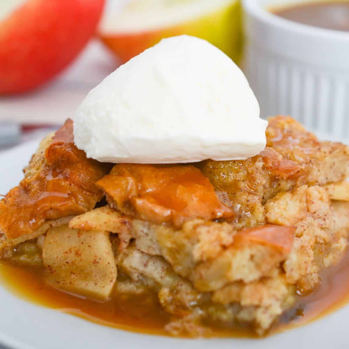 Apple Bread Pudding with Bourbon Sauce – It is a Keeper