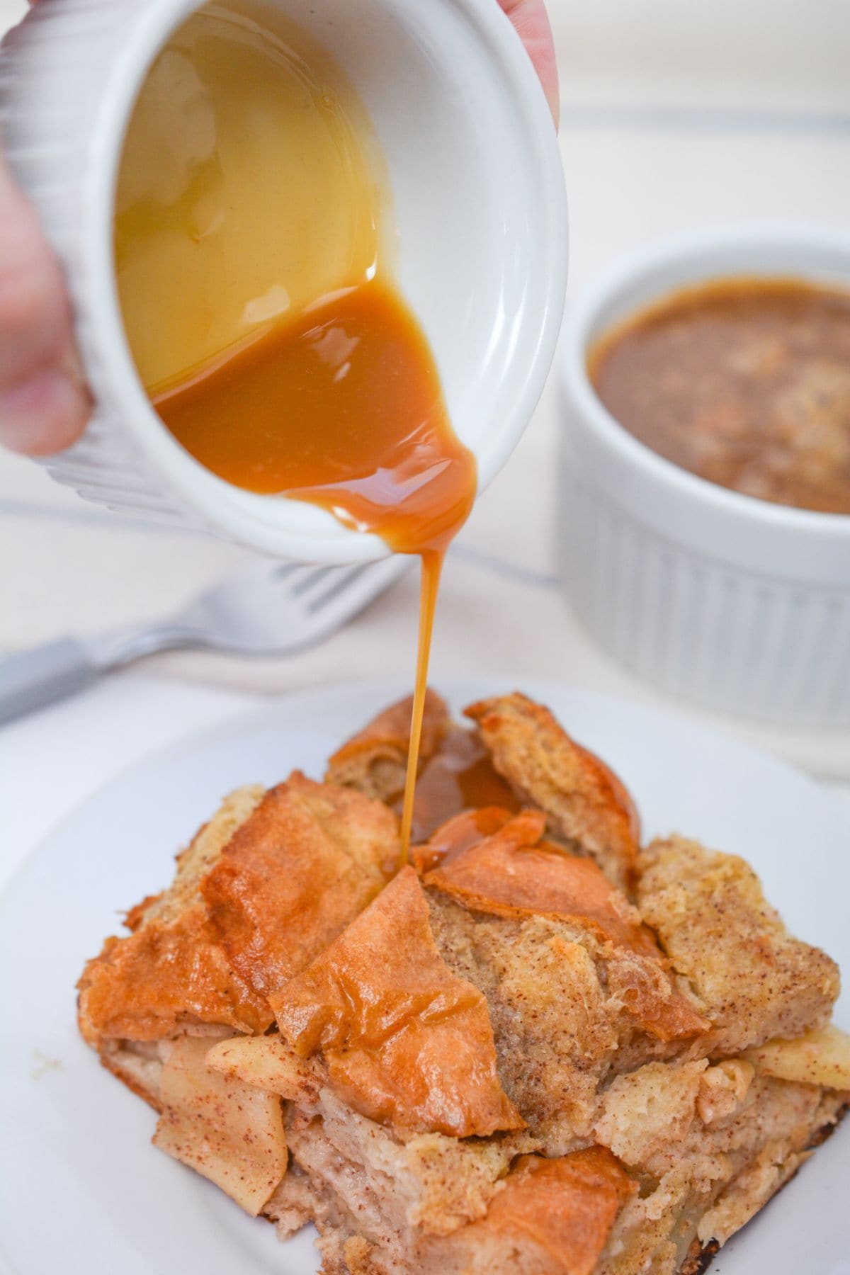 Apple Bread Pudding with Bourbon Sauce – It is a Keeper