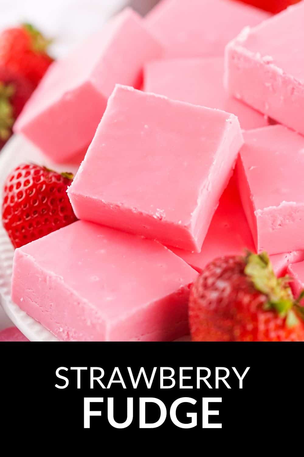 Strawberry Fudge (2 Ingredients) - It Is a Keeper