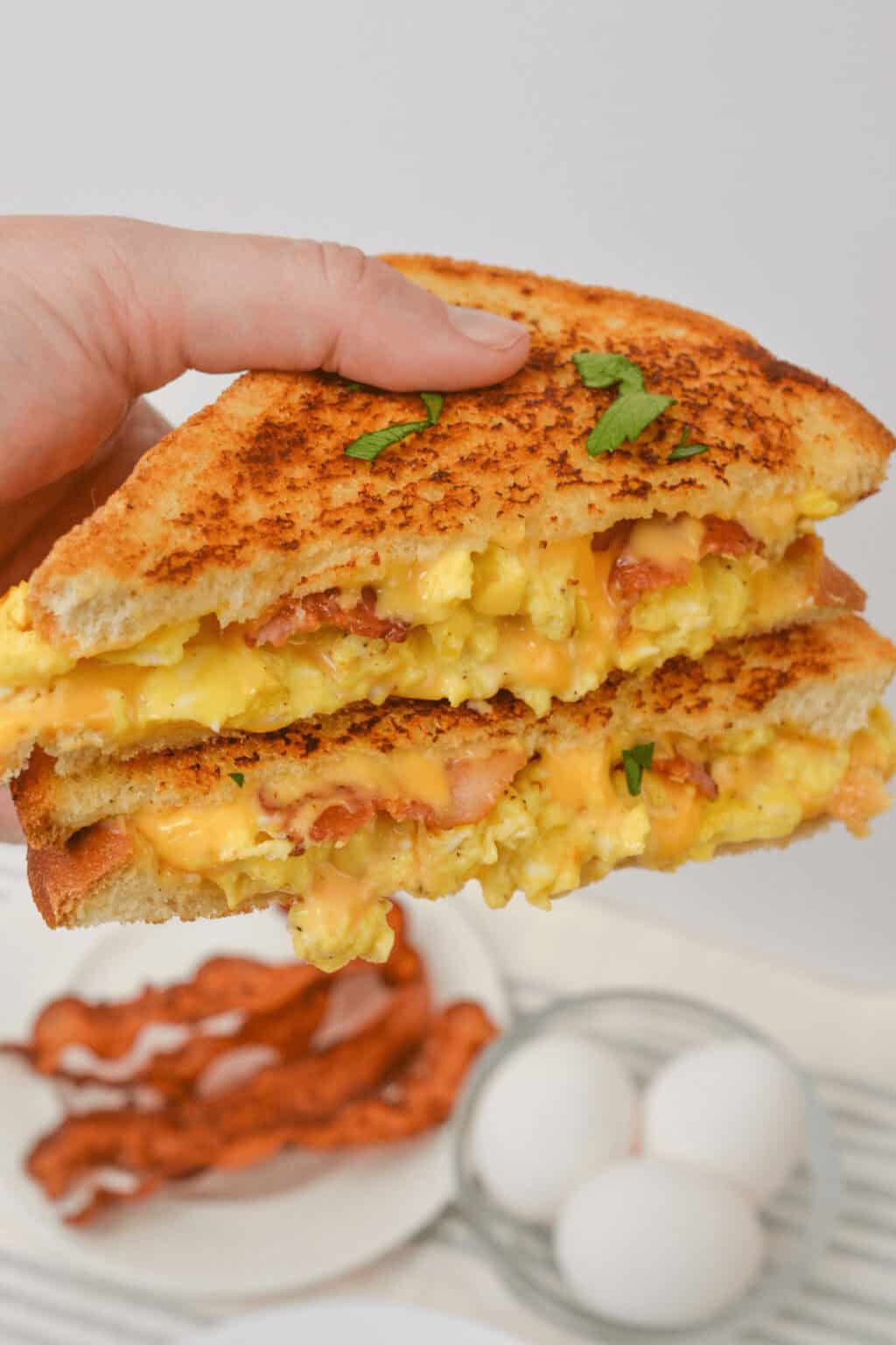Bacon Egg and Cheese Grilled Cheese - It Is a Keeper