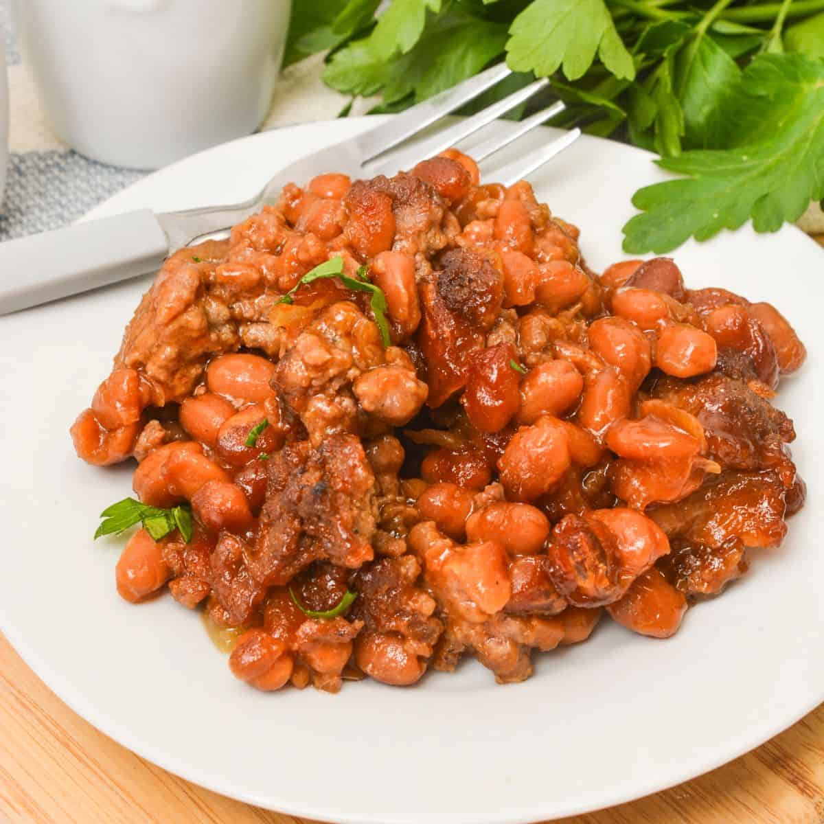 Baked Beans with Ground Beef | It is a Keeper