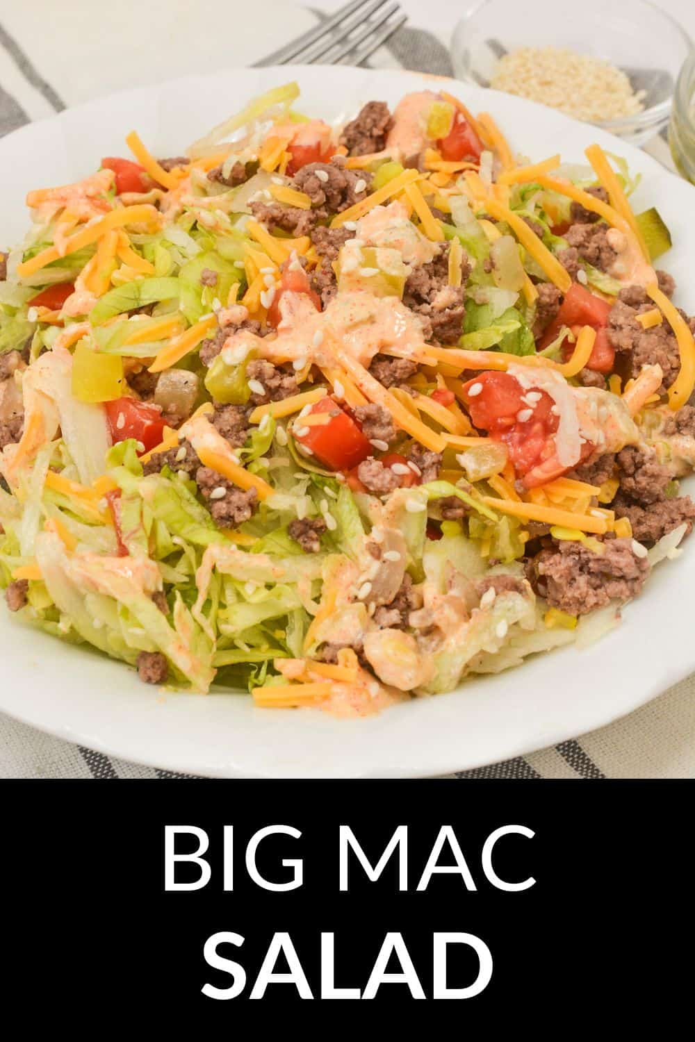 Big Mac Salad | Low-Carb Cheeseburger Bowl Recipe