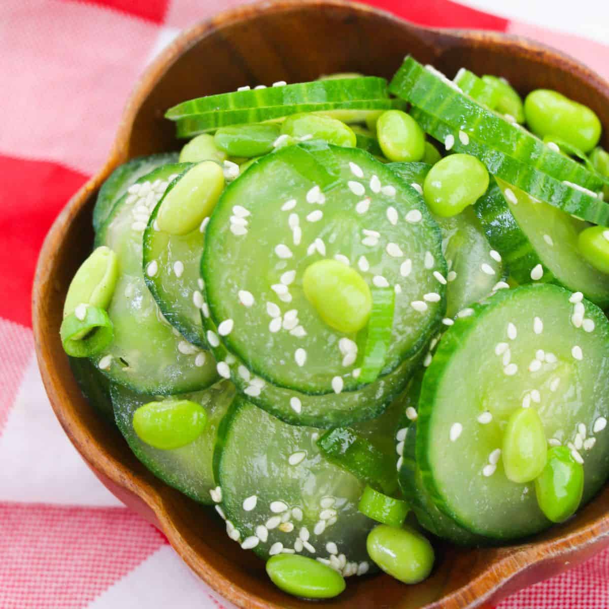 Cucumber Edamame Salad - It Is a Keeper