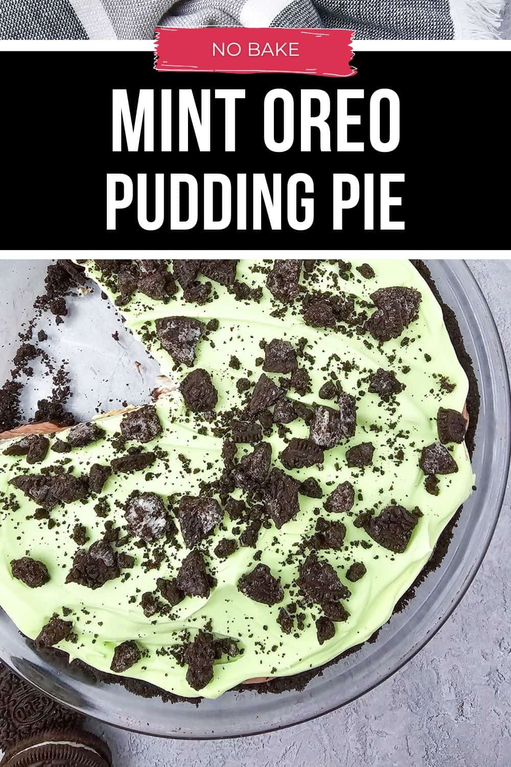 Mint Oreo Pudding Pie - It Is a Keeper